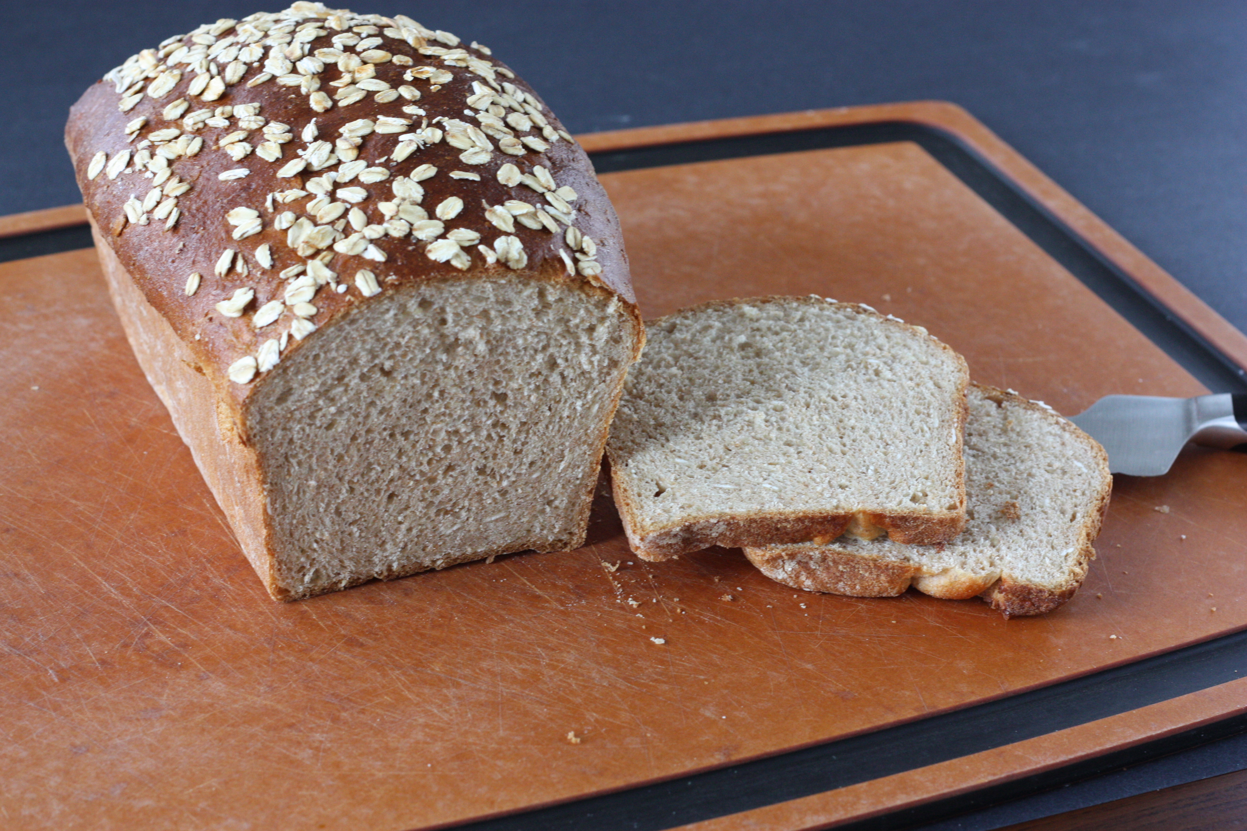 Whole Wheat Oat Bread
